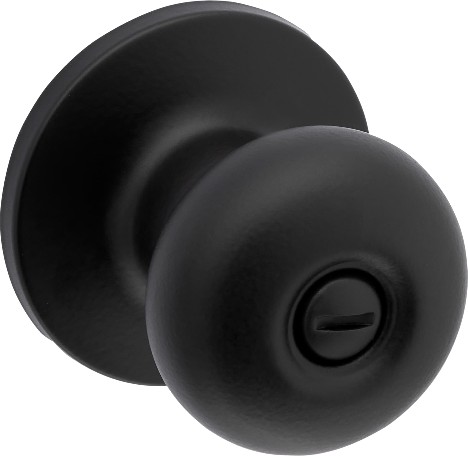 Baron Matte Black Interior Bed/Bath Privacy Door Knob